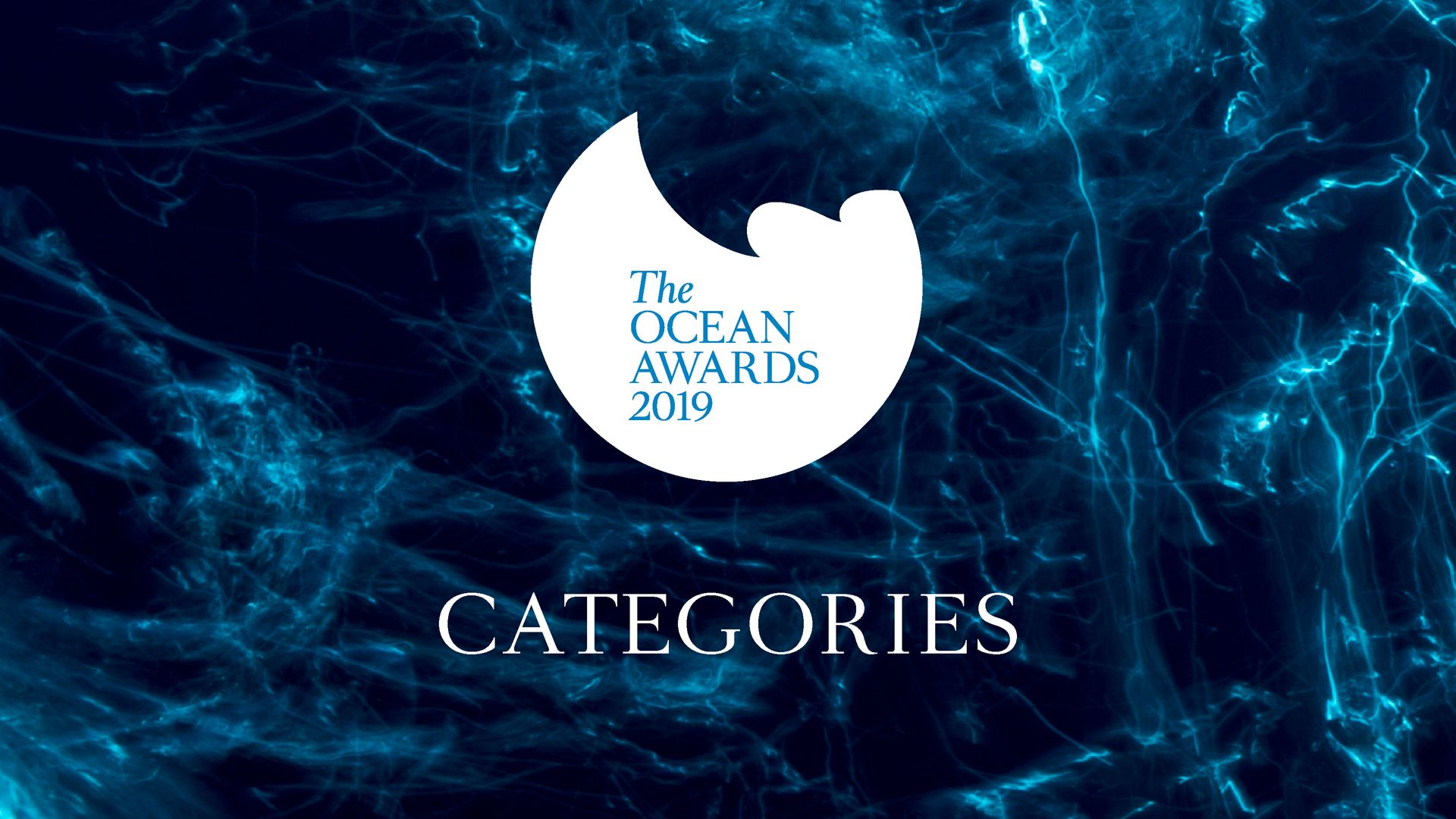 The Categories of the 2019 Ocean Awards